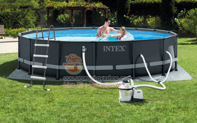 ( ขนาด 18 ฟุต ) สระน้ำขนาดใหญ่ สระว่ายน้ำ Intex 26330 สำเร็จรูป รุ่น ...